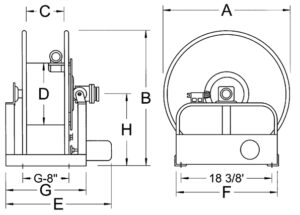 Fire Truck Hose Reels for Booster Line Fire Hoses